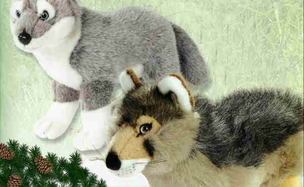 Take a walk down lover's lane with these Exceptional Stuffed Wolves